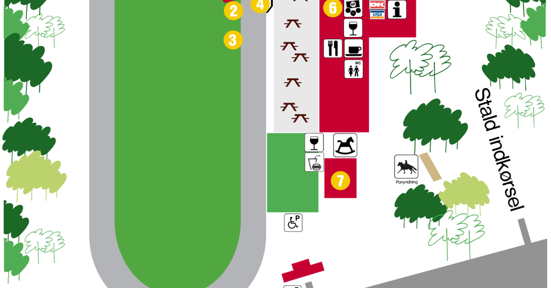 Oversigtskort over Bornholms Brand Park